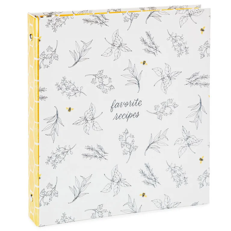 Shop the best Gifts Hallmark Yellow Honeycomb Recipe Organizer Book at ...